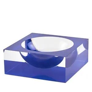 TIZO Small Lucite Bowl, Blue - No Color