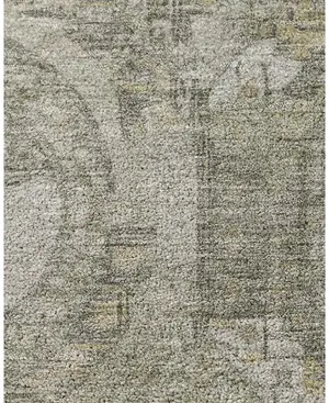 DALYN RUG COMPANY Tabrook Washable Tb14 Round Area Rug 8'0 X 8'0 - Gray