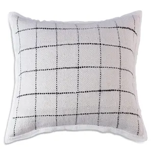 AMITY HOME Evans Euro Sham - Ivory/black