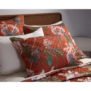 AMITY HOME Fitzgerald Quilt, Queen - Brick