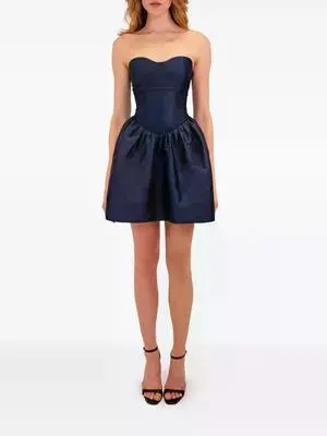 Azeeza Naina Strapless Mini Dress - Blue