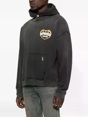REPRESENT Logo-embroidered Hoodie