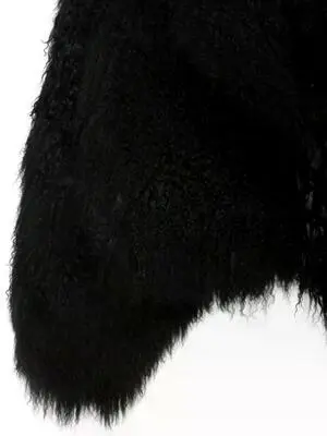 BLANCHA Textured Faux-fur Coat