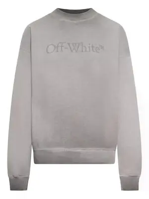 Off-White Logo Print Skate Sweatshirt - Grey