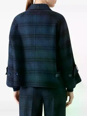 Akris Buttoned Plaid Jacket