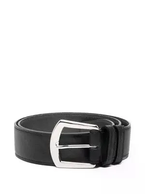 Kiton Leather Belt - Black