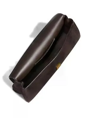 Khaite Audrey Suede Clutch - Brown
