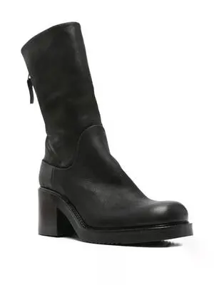 Elena Iachi Block-heel Leather Boots