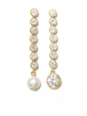 Completedworks Ascent Pearl And Zirconia Earrings - Gold
