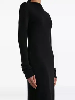 Khaite Long-sleeve Maxi Dress - Black