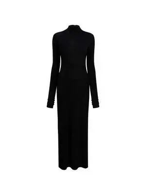 Khaite Long-sleeve Maxi Dress - Black