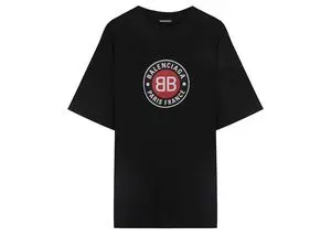 Balenciaga Bb Badge Logo T-shirt