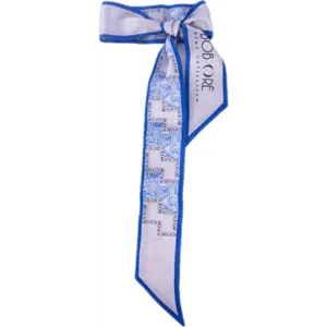 BOB ORÉ BLUE COLLECTION Twilly Silk Scarf - Blue