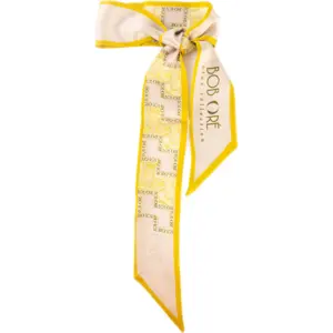 BOB ORÉ BLUE COLLECTION Twilly Silk Scarf - Yellow