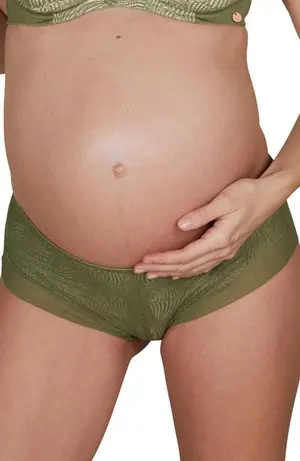 CACHE COEUR Dahlia Maternity Shorty - Khaki