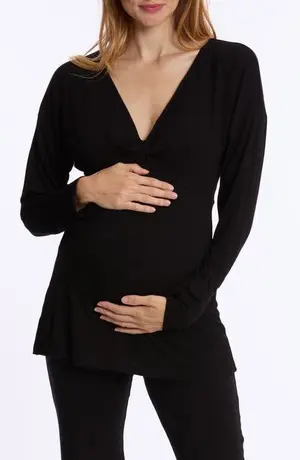 CACHE COEUR Louna Maternity And Nursing T-shirt - Black