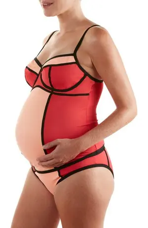 CACHE COEUR Underwired Maternity Tankini - Passion