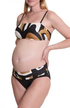 CACHE COEUR Odéon Maternity Bikini - Black Multi
