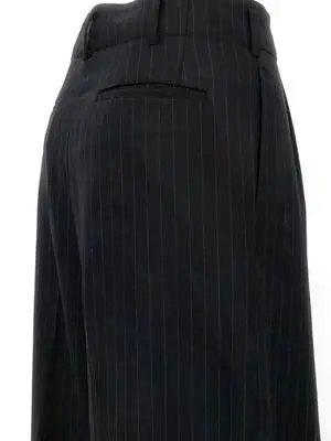 Comme Des Garçons Pinstripe Cuffed Trousers