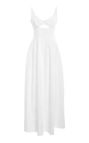 Simkhai Maddy Cotton Midi Dress - White