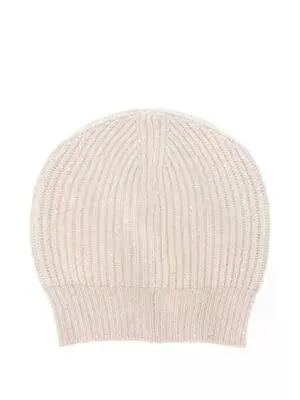 Antonelli Firenze Sequin-embellished Beanie - Neutrals