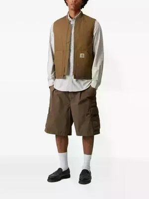 Carhartt Work In Progress Cotton Zip-up Gilet - Brown
