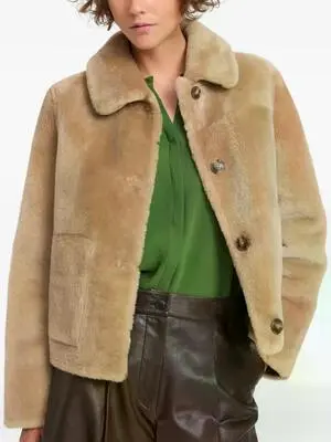 YVES SALOMON Shearling Jacket - Neutrals