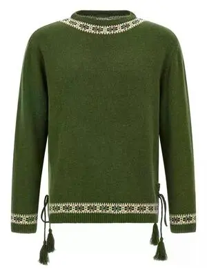 BODE Jacquard Fair-isle Sweater - Green