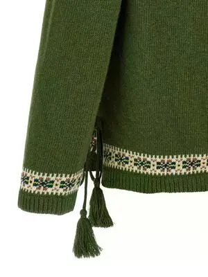 BODE Jacquard Fair-isle Sweater - Green