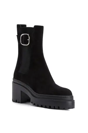 GIUSEPPE ZANOTTI Mairi Buckle Chelsea Boots - Black