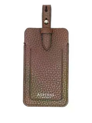 ASPINAL OF LONDON Leather Tag - Brown