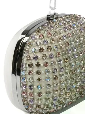 SELF-PORTRAIT Crystal-embellished Clutch