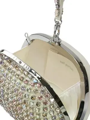 SELF-PORTRAIT Crystal-embellished Clutch
