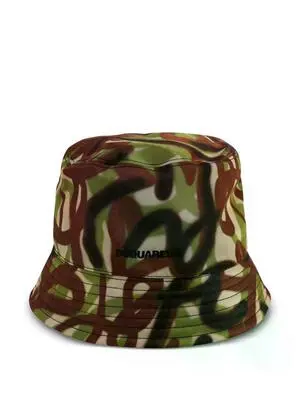 Dsquared2 Camouflage-print Bucket Hat