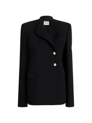 Khaite Button Jacket - Black