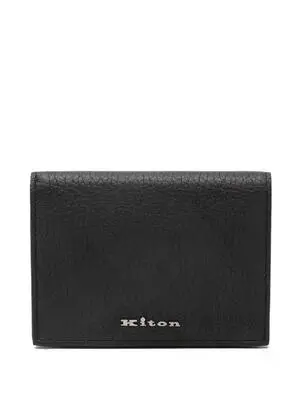 Kiton Leather Cardholder - Black