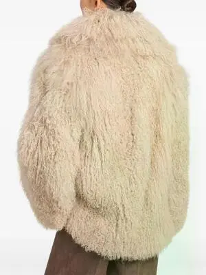 YVES SALOMON Shearling Jacket - Neutrals
