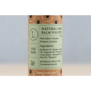 LIZUSH Natural Pet Paw Balm - None