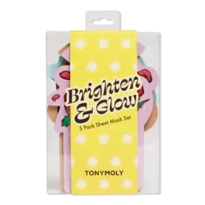 TONYMOLY Brighten And Glow 5 Pack Sheet Mask Set - One-color