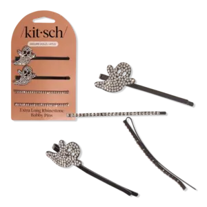 KITSCH Rhinestone Bobby Pins Set - One-color