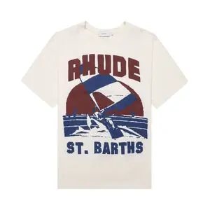 Rhude Printed Tee - White