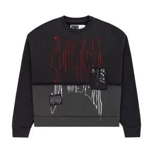 SP5DER Diffused Collegiate Crewneck