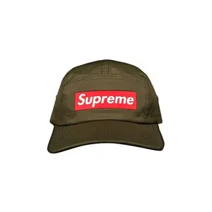 Supreme Inset Logo Camp Cap - Green