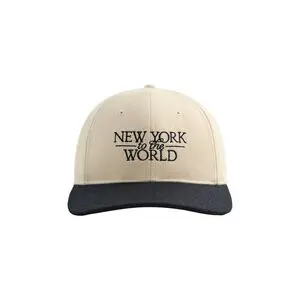 Kith 47 Ny To The World Franchise Ls Cap - Cream