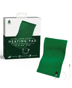 PURSONIC Large Electric Heating Pad With Usb-c – 12"x24" - Green