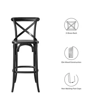 MODWAY Gear Bar Stool - Black