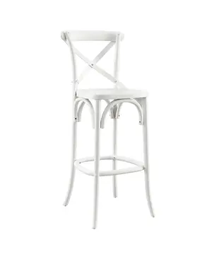 MODWAY Gear Bar Stool White