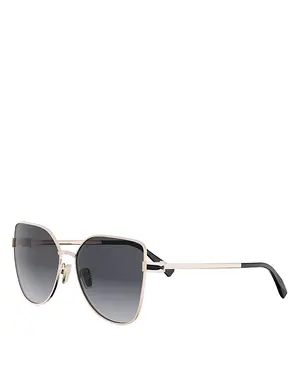 BVLGARI B.zero1 Square Sunglasses - Gold/smoke