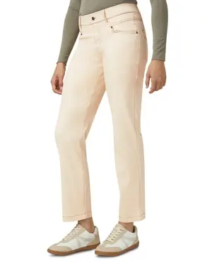 Hue Mid Rise Straight Jeans - Ecru