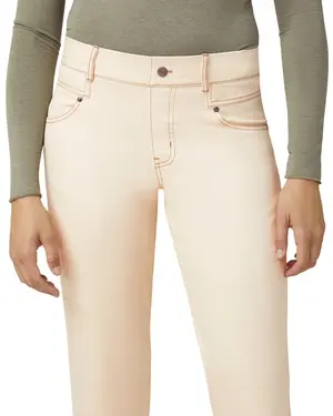 Hue Mid Rise Straight Jeans - Ecru